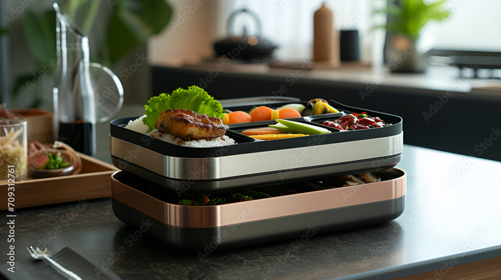 bento box that symbolizes intelligence and the pure essence of the ...