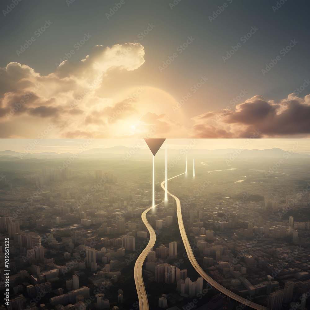 increasing arrow with carbon reduction to reduce CO2, carbon footprint ...