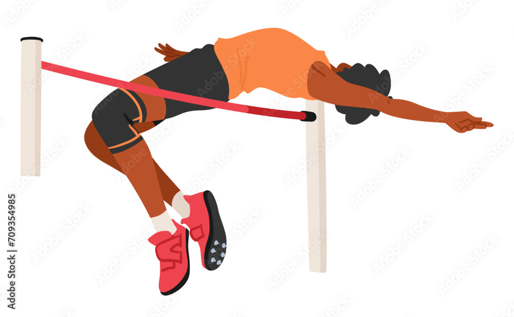 Agile And Explosive, The High Jump Athlete Combines Speed And Technique ...