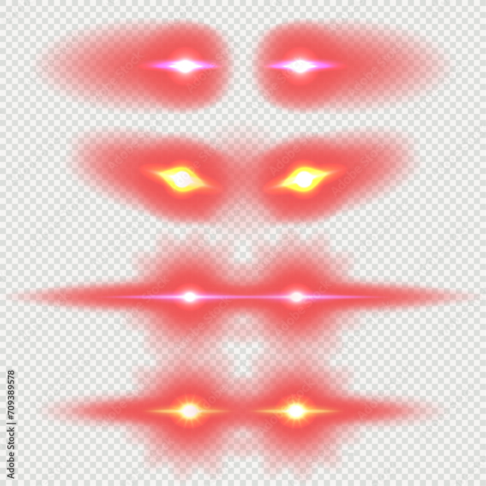 Laser red eyes meme game superhero vector template illustration. Comic ...