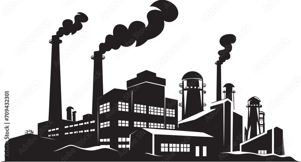 Industrial Ingenuity Monochrome Logo Depicting Forward thinking ...