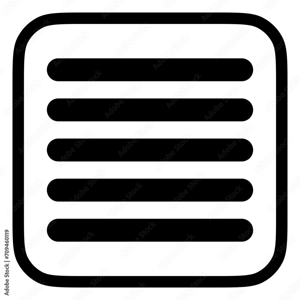 Editable paragraph justified alignments vector icon. Part of a big icon ...