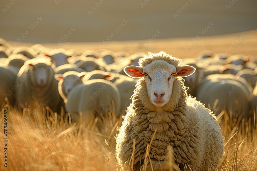 Jesus and the parable of the lost sheep A lesson in forgiveness Stock ...