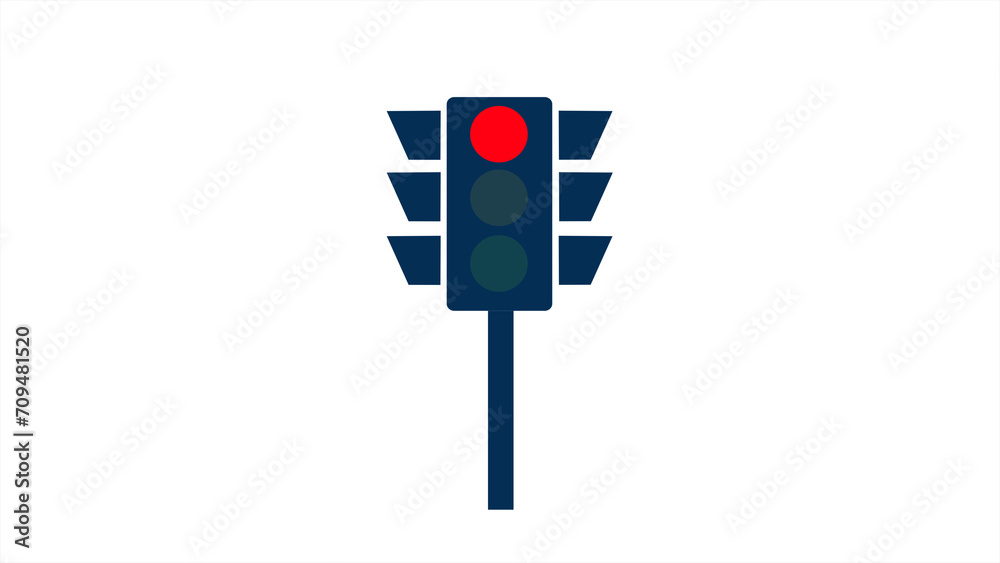 Traffic light icon. Stoplight sign. Traffic control icon collection ...