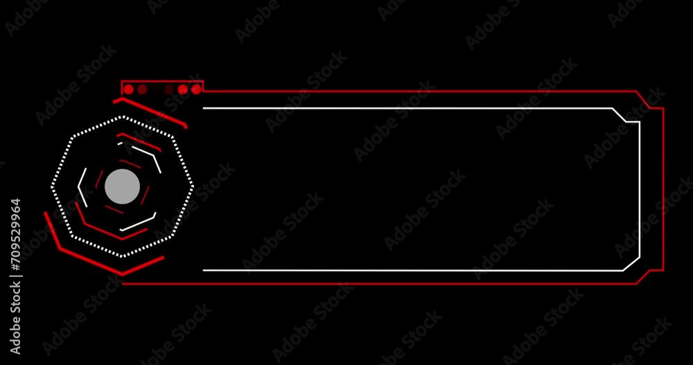 4K technology designed hud lower third in an alpha channel. Element of ...