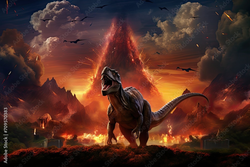 The extinction of the dinosaurs, due to the eruption of Mount Merapi ...