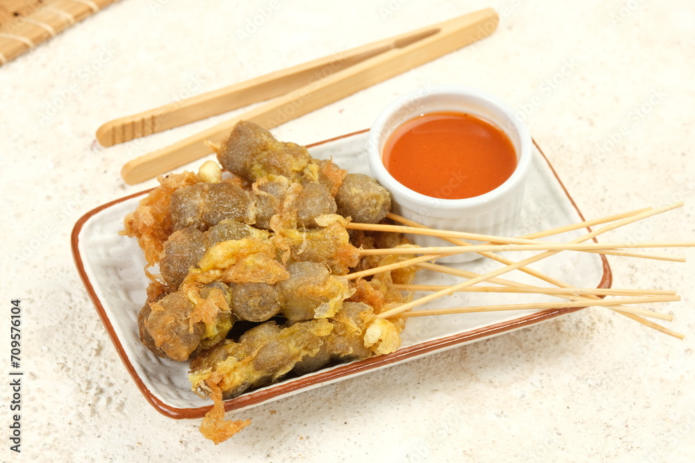 Cilor is Tapioca Balls Wraped with Egg and Deep Fried, traditional ...