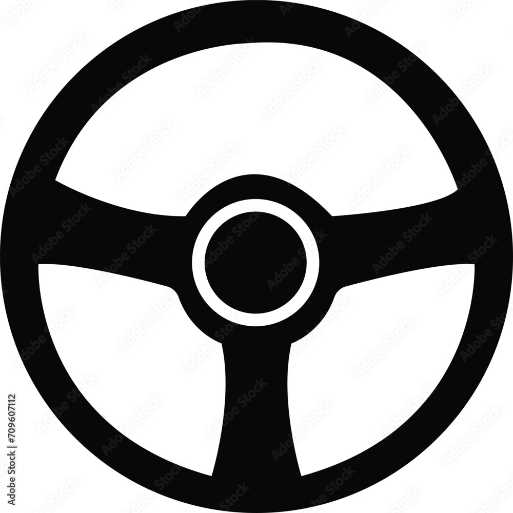 Steering Wheel Icons, steering is a symbol of artificial intelligence ...