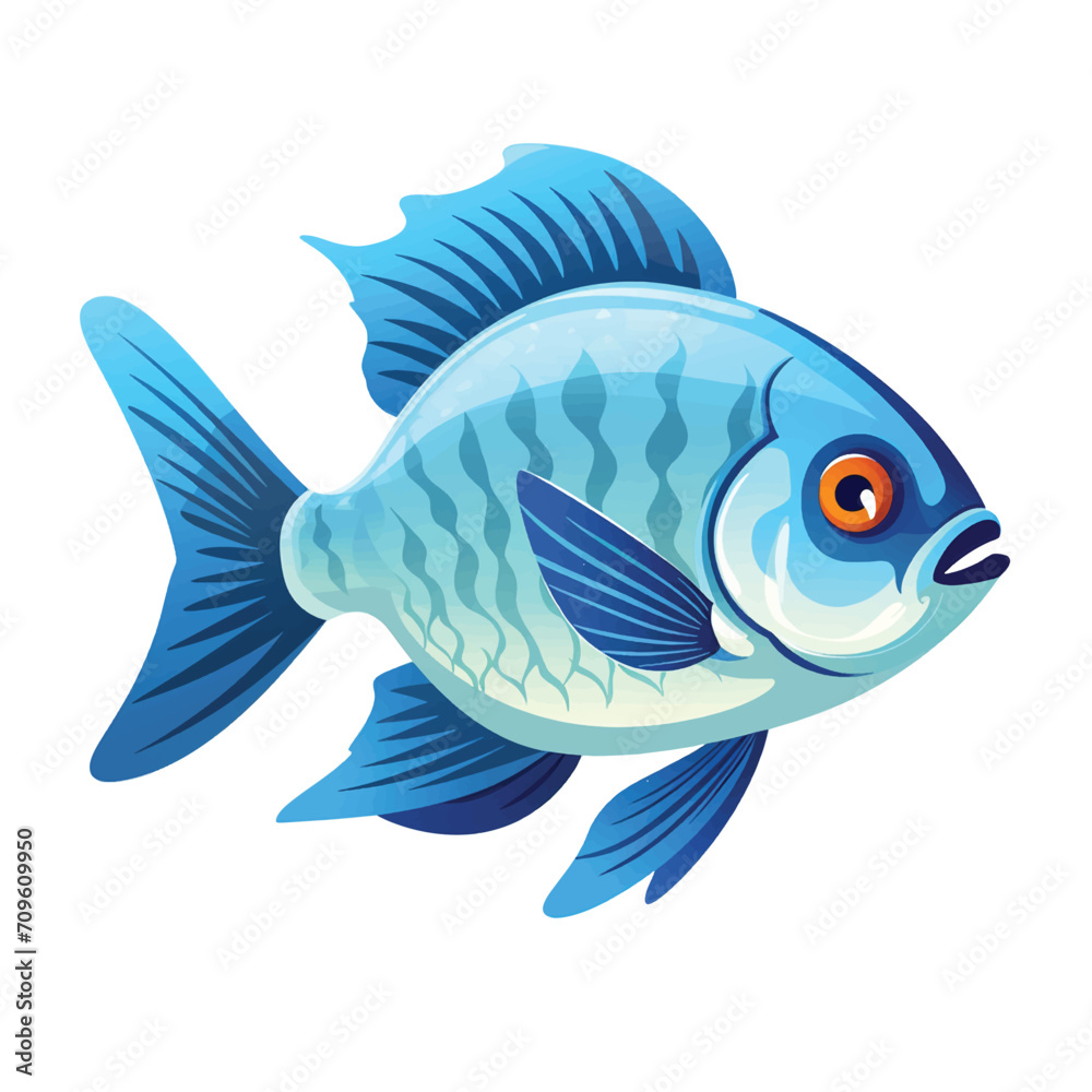 Vecteur Stock White angelfish aquatic betta alien green northern pike ...