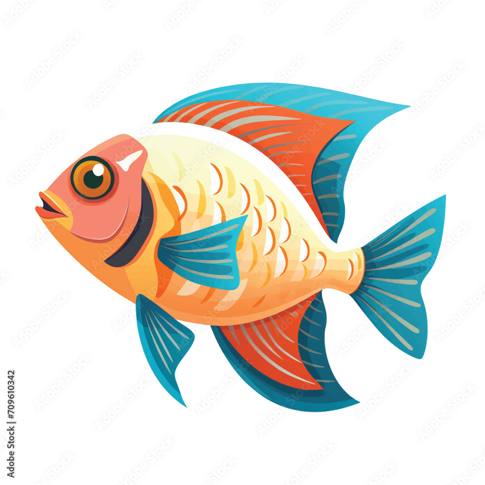 Vetor do Stock: Seafood discus red marlboro fishing lure vector platy ...