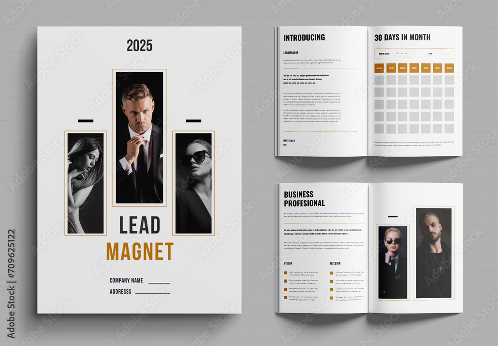 Lead Magnet Workbook Template Layout Stock Template | Adobe Stock
