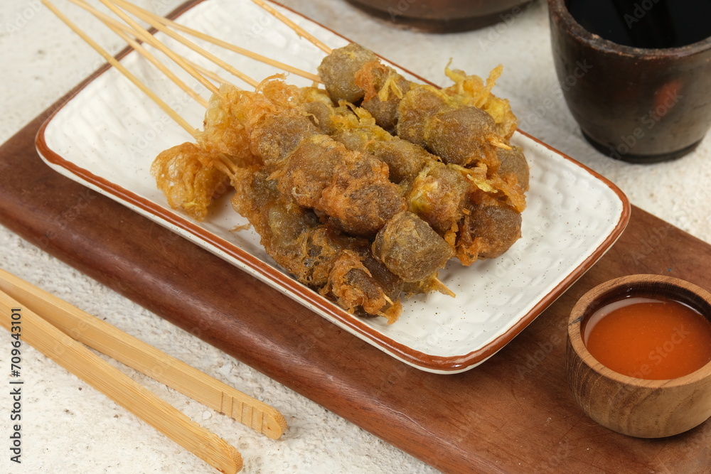 Cilor is Tapioca Balls Wraped with Egg and Deep Fried, traditional ...