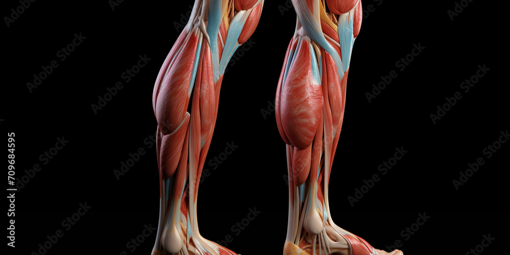 body anatomy, Muscles of a man that are labeled as the muscles of the ...