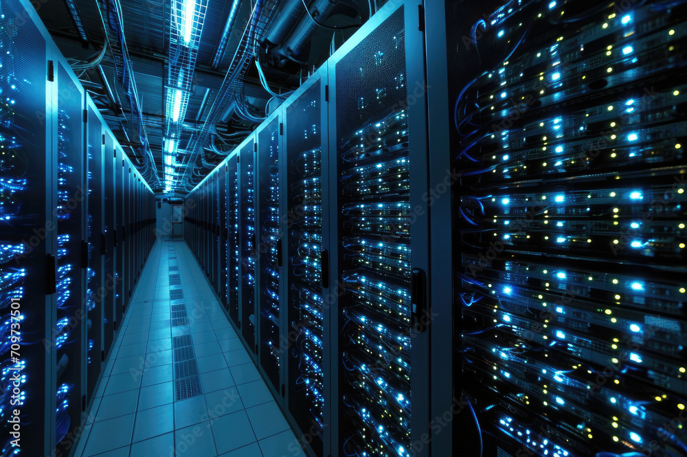 Visualization Of Hadoop Clusters Handling Massive Amounts Of Data Across Nodes Stock
