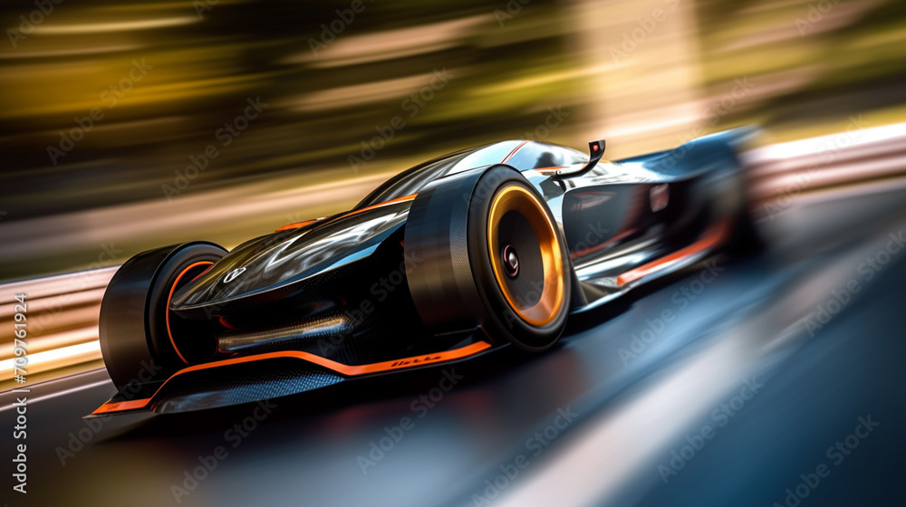 fast moving sport car on highway wallpaper Highway . Powerful ...