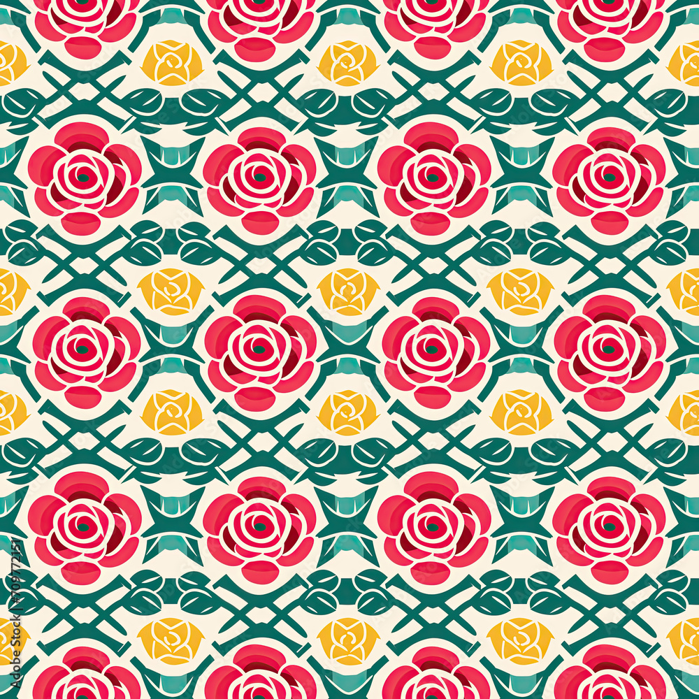 Singapore Peranakan seamless pattern, seamless tile, background ...
