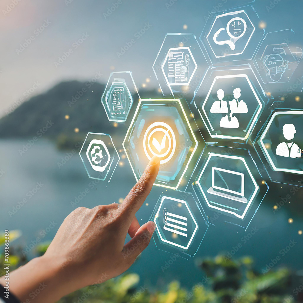 Foto de Smiley face mental health assessment positive. refresh wellness ...