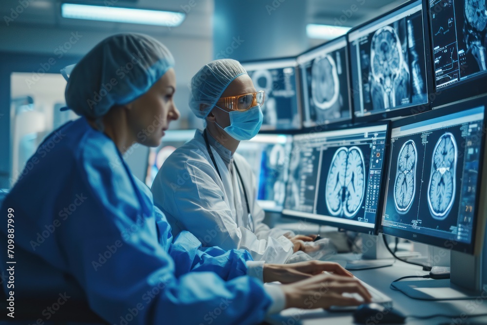 A doctor's hospital: Neurologists and neurosurgeons talk, use computers ...