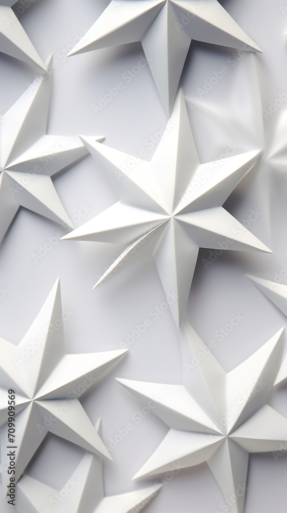 White star shapes, on a light gray background created with Generative ...