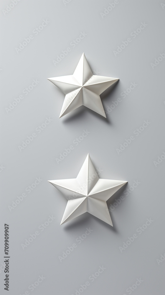 White star shapes, on a light gray background created with Generative ...