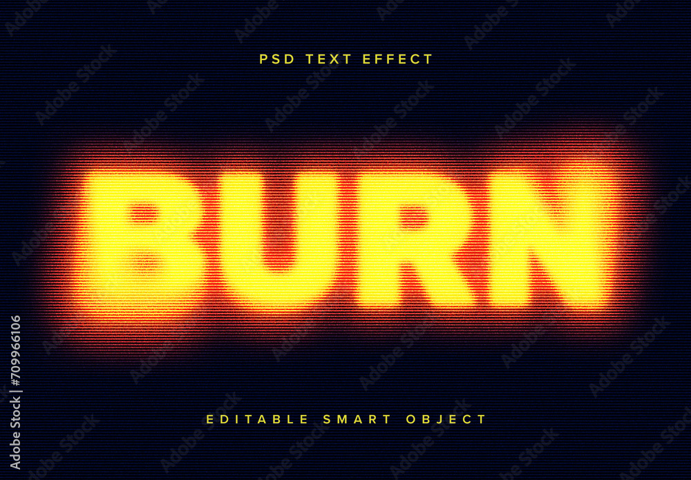 Dissolving Texture Text Effect Mockup Stock Template | Adobe Stock