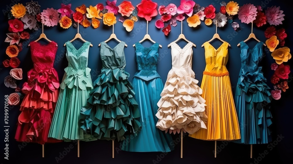 runway paper fashion background illustration couture origami, texture ...