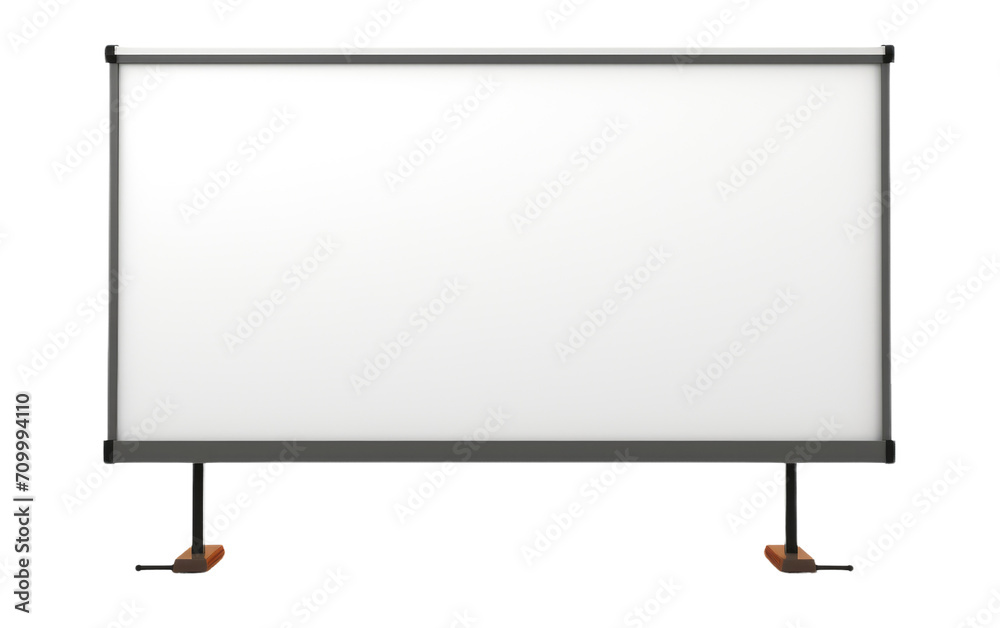 Projection Screen. 3D image of Projection Screen isolated on ...