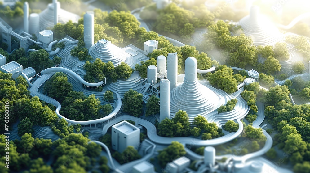 High quality 3D detailed photorealistic data analytics tool capturing emission data to achieve ...