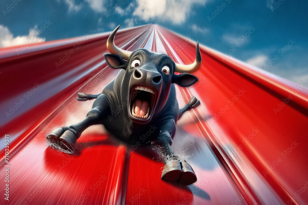 Bull investor finds himself in a tricky situation during a stock market ...