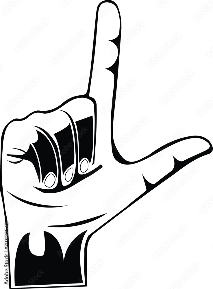 L Hand Sign - Movement For Multi-party Democracy, Loser hand sign ...