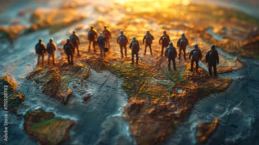Tiny Inhabitants, Vast World: Miniature People on a Model of Planet ...