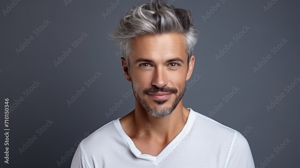 Well groomed bearded man over 45 years old. Beard style for men ...