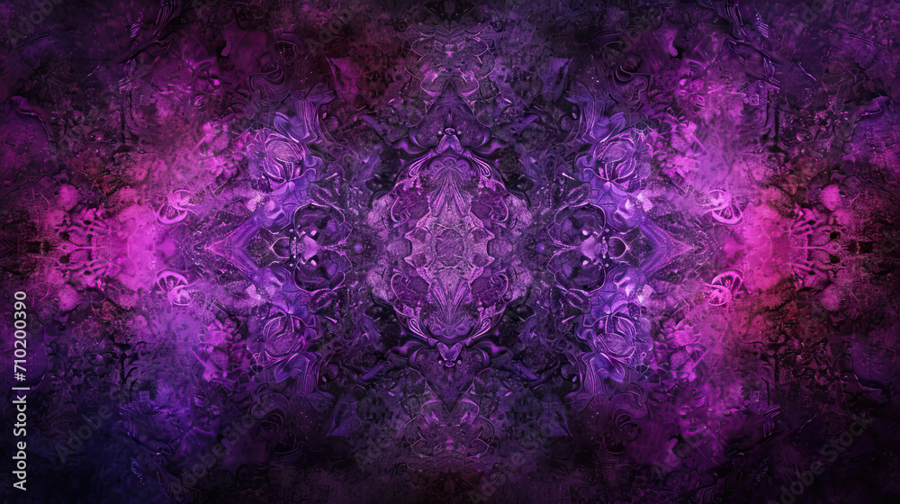 Mystic Melange: A blend of mystical symbols and patterns in deep hues ...