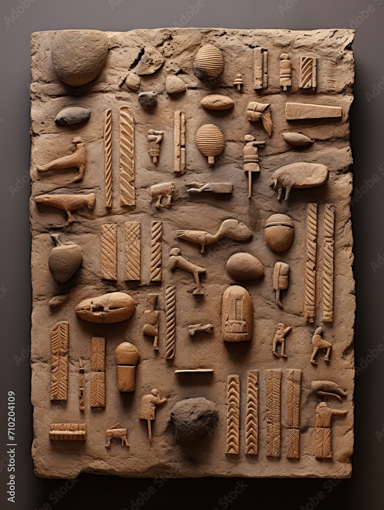 Cuneiform Clay Tablets Wall Prints: Scripted Art from Ancient ...