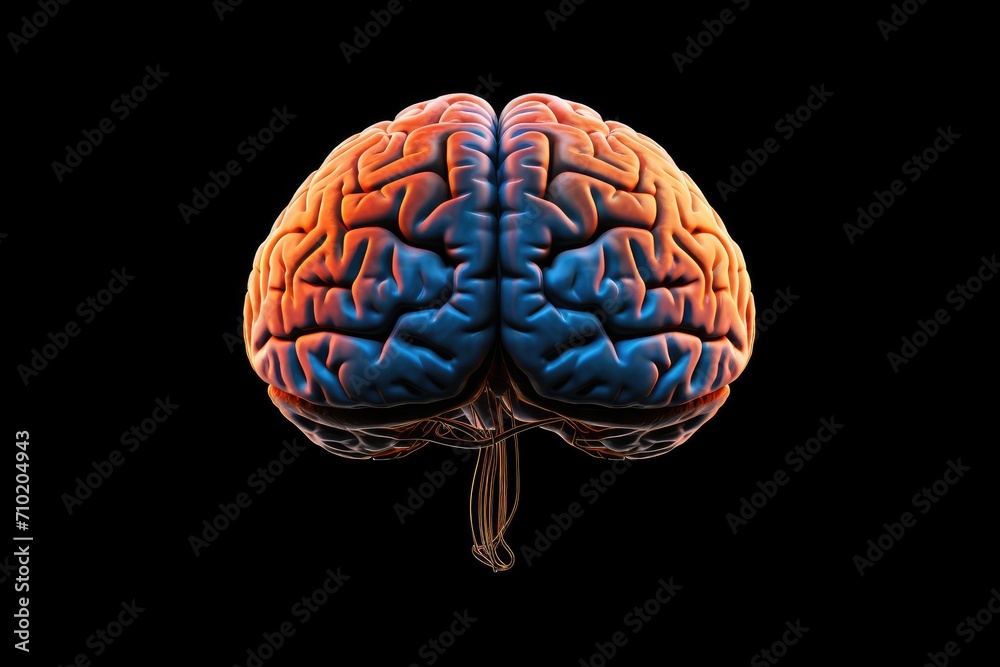 3D Brain Science Scientific Neural networks, cortical columns neural ...