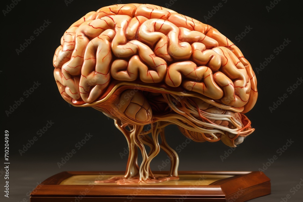 3D Brain Science Scientific Neural networks, cortical columns neural ...
