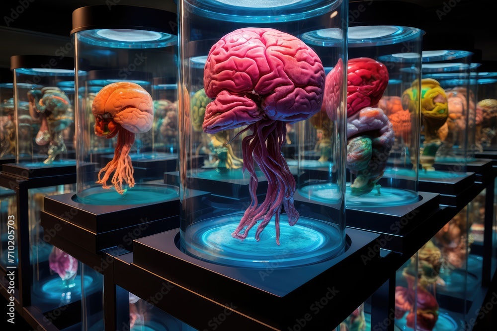 Human Mind Brain neurons Neuroplasticity transmit signals via axons ...