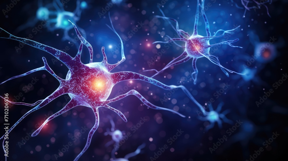 Complex Neuronal Network Neurons Synapses In Brain Explore Neural