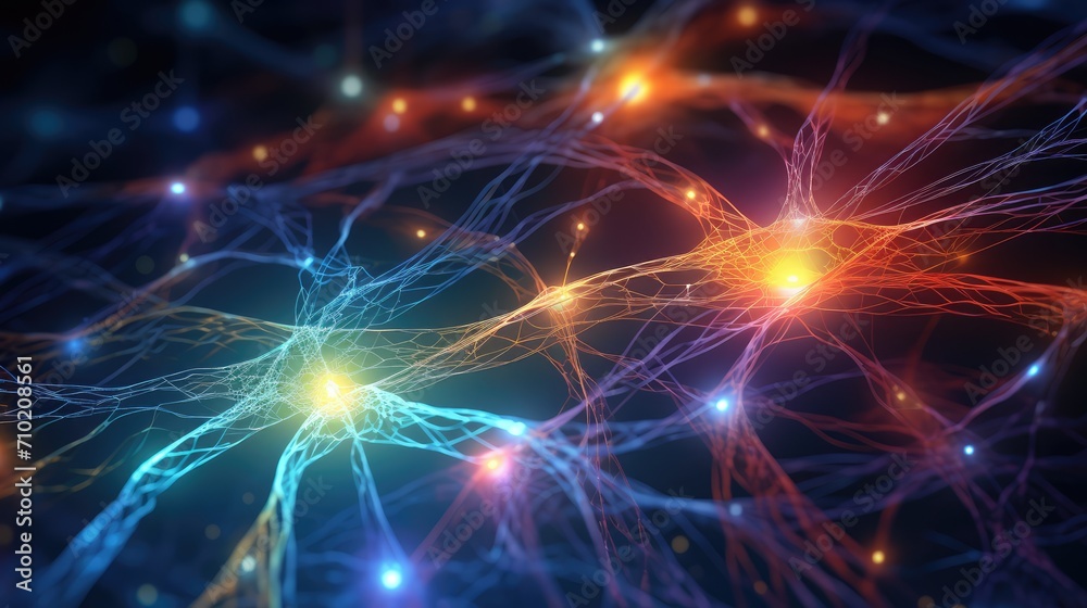 Neuronal Neurology network neurons and synapses, cognitive neuroscience ...