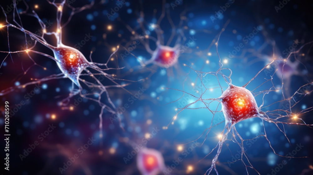 Neuronal Neurology network neurons and synapses, cognitive neuroscience ...