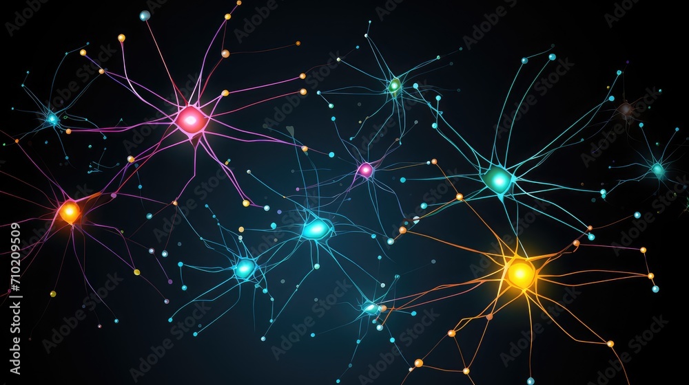 Neuronal network neurons, synapses, connections to Peripheral Nervous ...