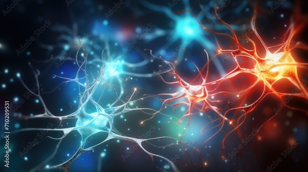 Neuronal network neurons, synapses, connections to Peripheral Nervous ...