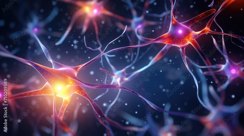 Neuronal network neurons, synapses, connections to Peripheral Nervous ...