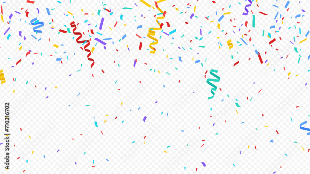 Celebration background with colorful confetti Stock Vector | Adobe Stock