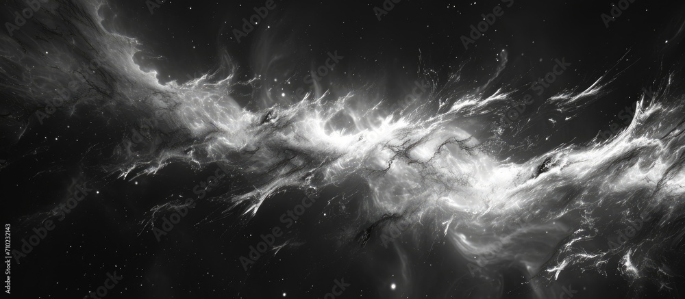Computer-generated abstract effect that resembles dark matter in space ...