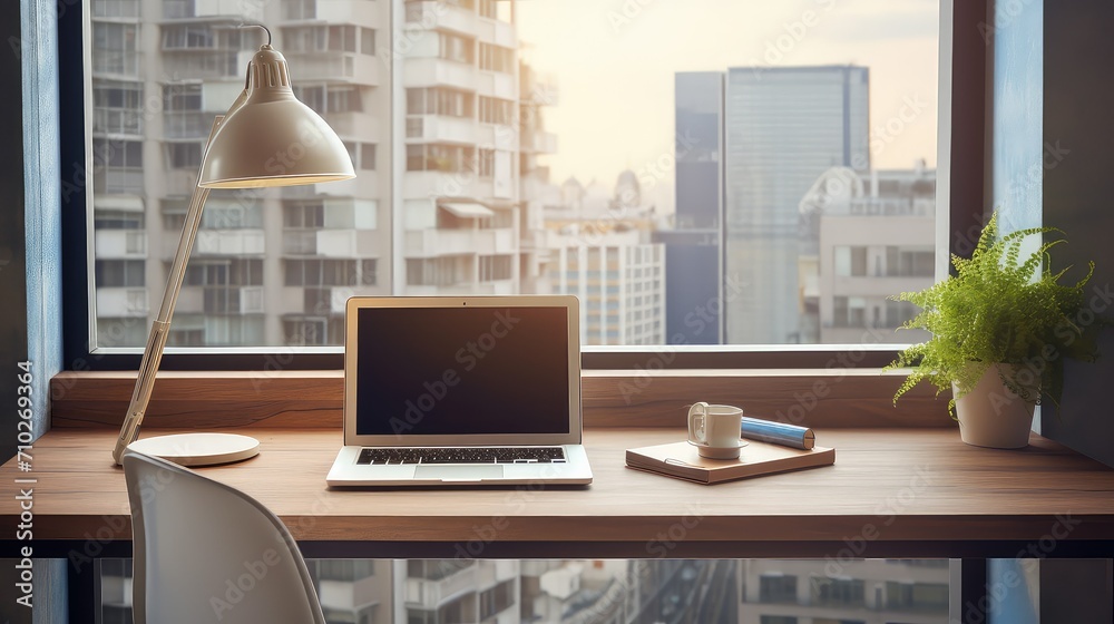 computer desk office background illustration chair organization ...