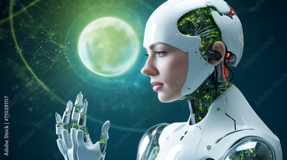 AI Humanoid robot providing language training , AI humanoid robot ...