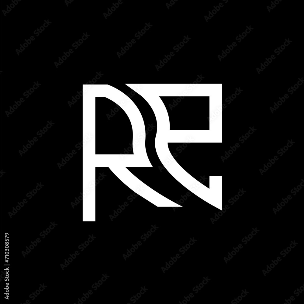 RP letter logo vector design, RP simple and modern logo. RP luxurious ...
