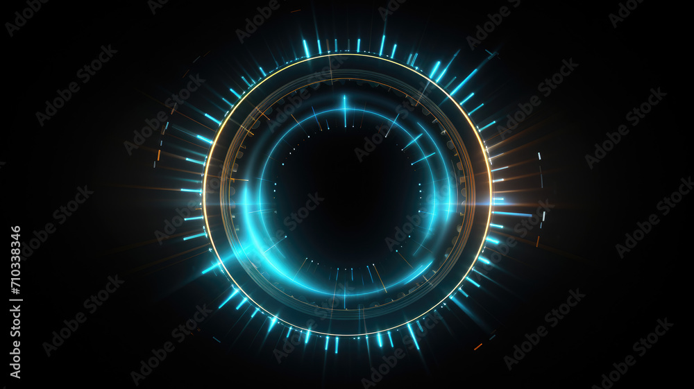 The musical symbol of the circular audio equalizer. Sound wave vector ...