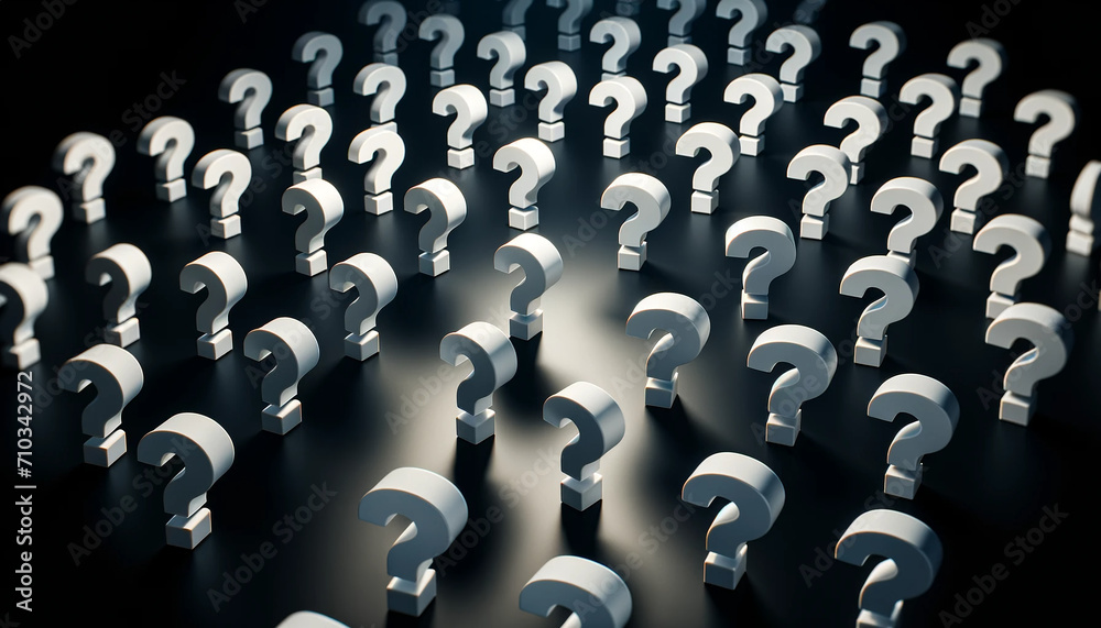 High-resolution image featuring a pattern of three-dimensional white ...